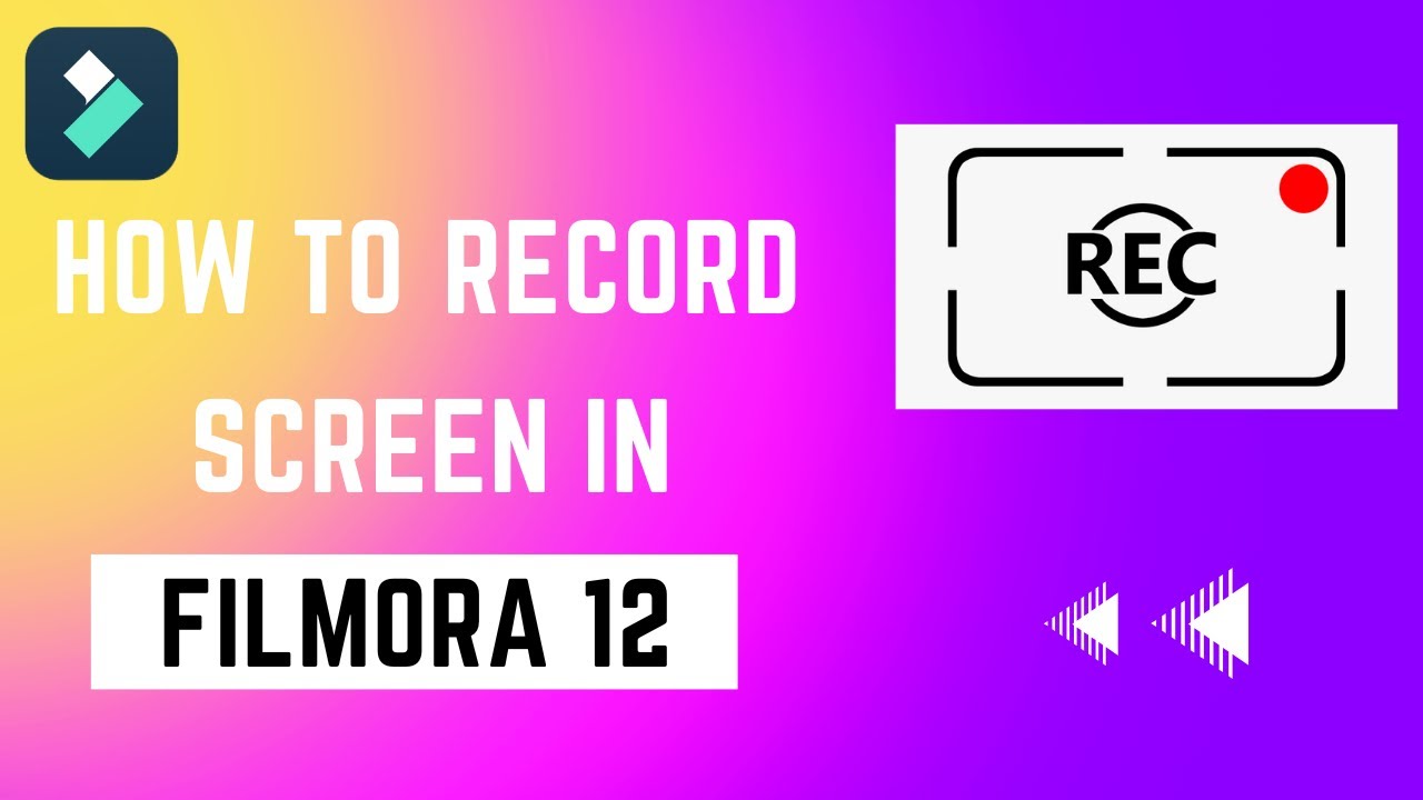HOW TO RECORD SCREEN IN WONDERSHARE FILMORA 12. - YouTube