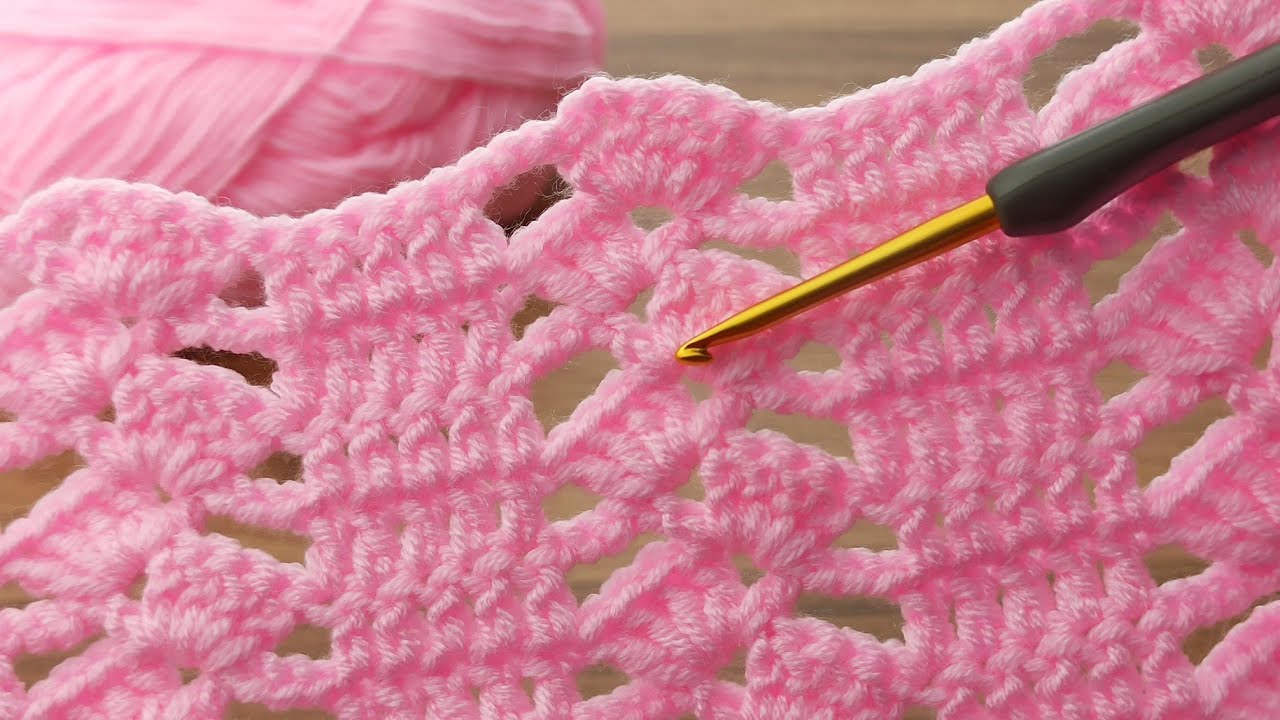 ⚡⚡Wow⚡⚡ 💯Amazing👌 * Pink color Super Easy crochet baby blanket models ...