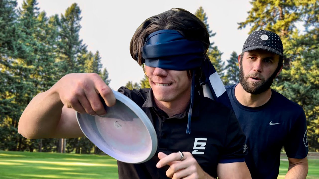 Pro Disc Golfers Try Playing Blindfolded - YouTube