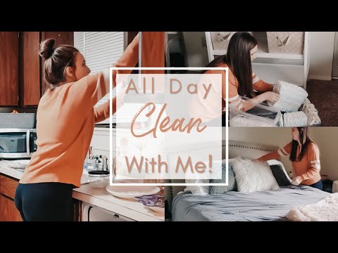 ALL DAY CLEAN WITH ME | EXTREME CLEANING MOTIVATION