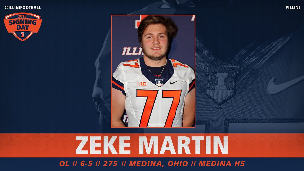 Zeke Martin Highlights - #Illini Signing Day 2015 - YouTube