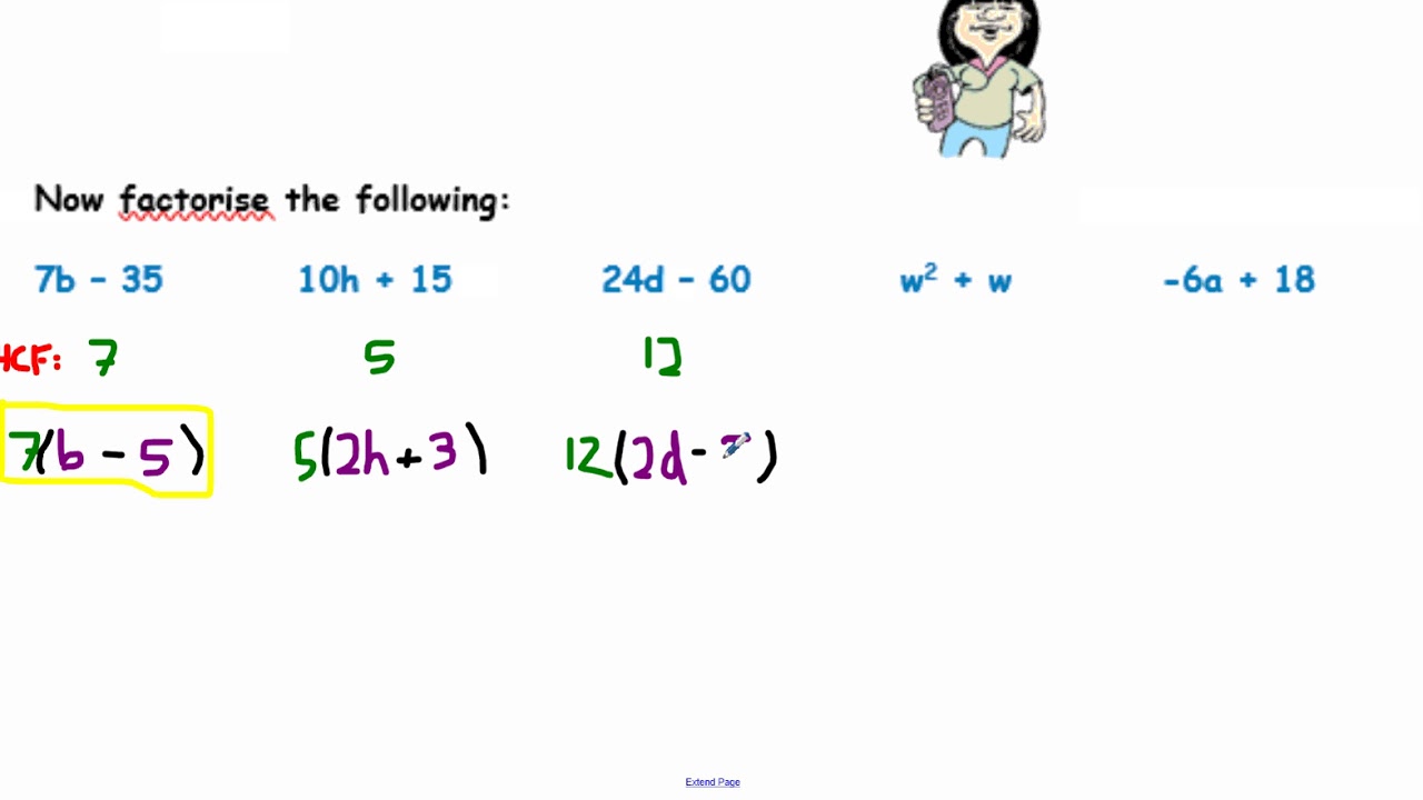 Factorising basic - YouTube