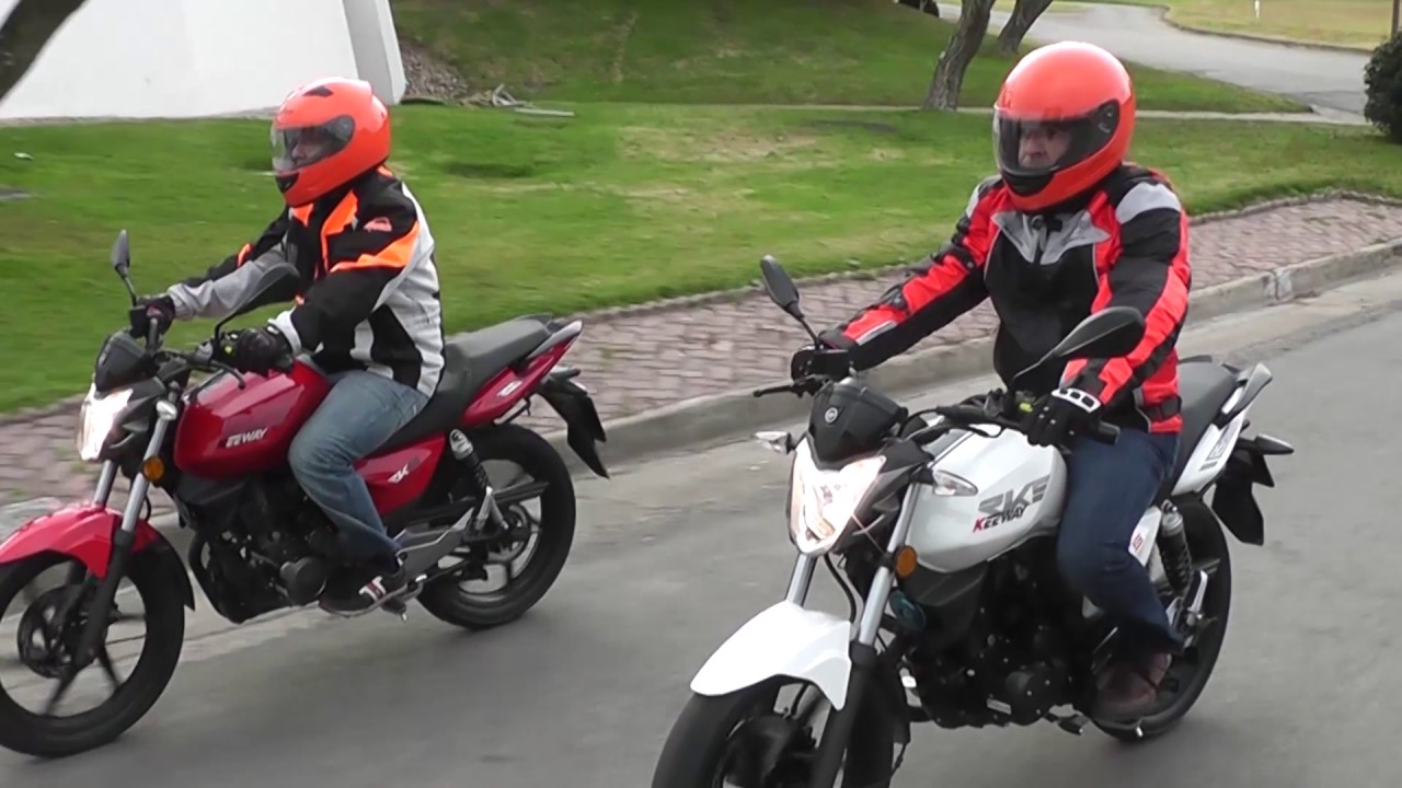 TEST DRIVE KEEWAY RKS 125 y RKS 200 DECELESTE 2017 - YouTube
