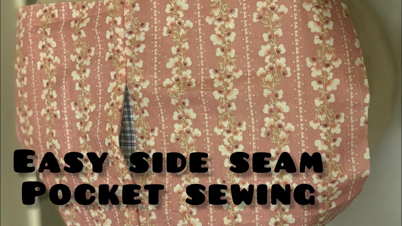 Easy side seam pocket sewing tutorial - YouTube