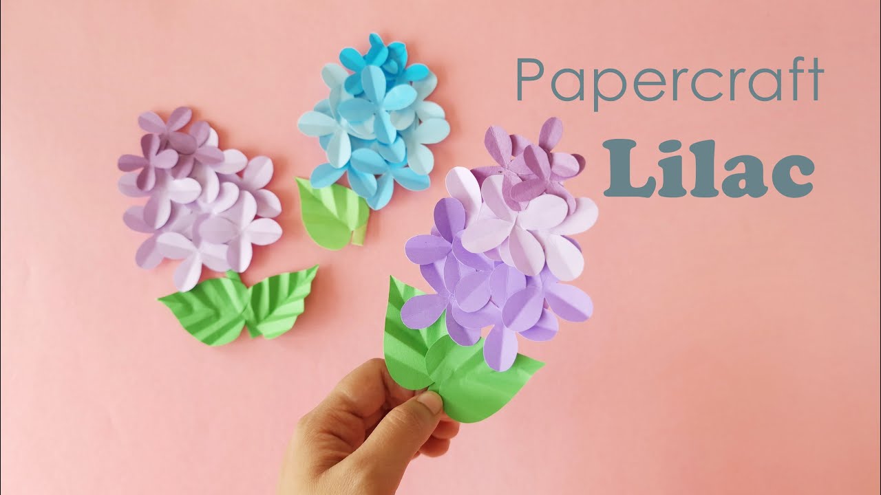 Easy to Make Paper Lilac | Paper Flower Making | Paper Flower Tutorial ...