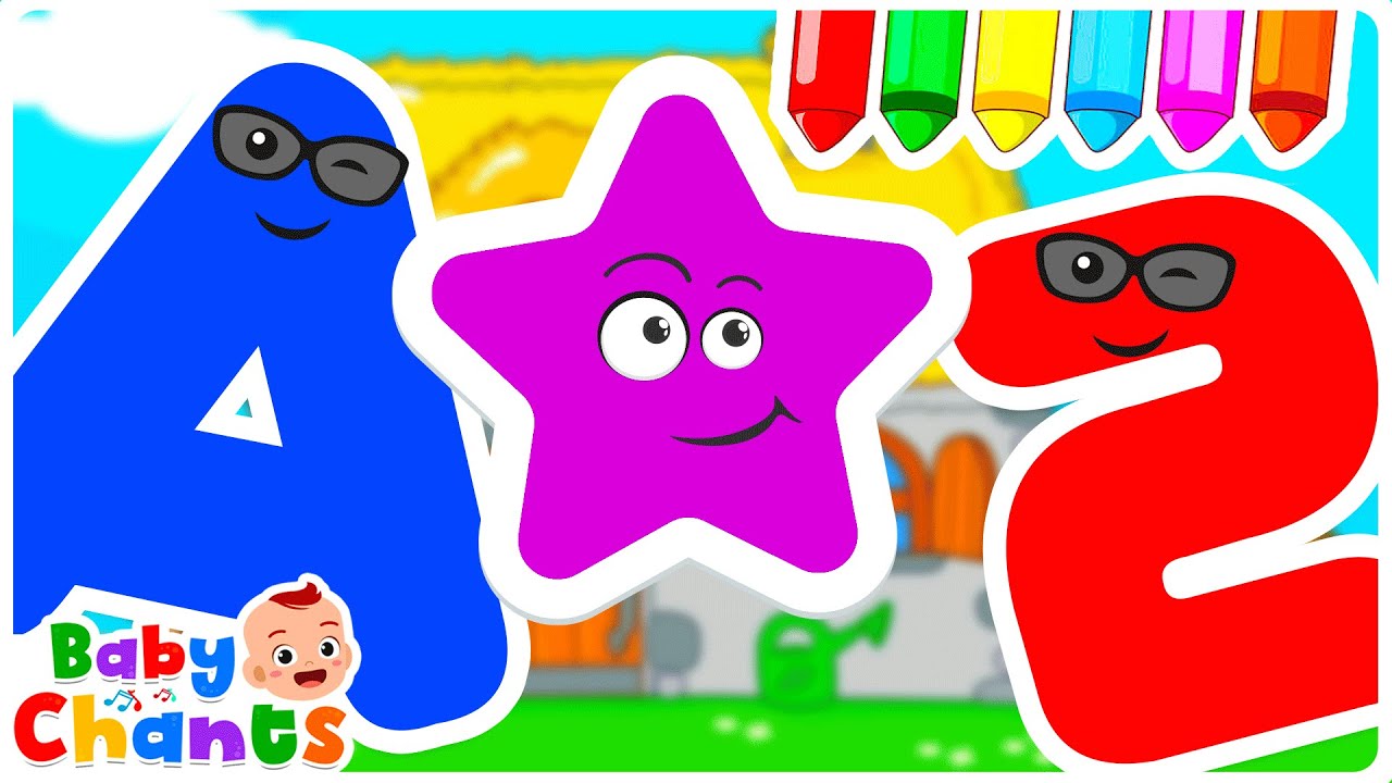 Learn ABC Phonics Shapes Numbers Colors | Toddler Learning Videos For 3 ...