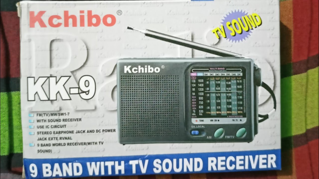 KCHIBO KK9 RADIO FM/TV/MW/SW1-7 MALTI BAND RECEIVER'S - YouTube