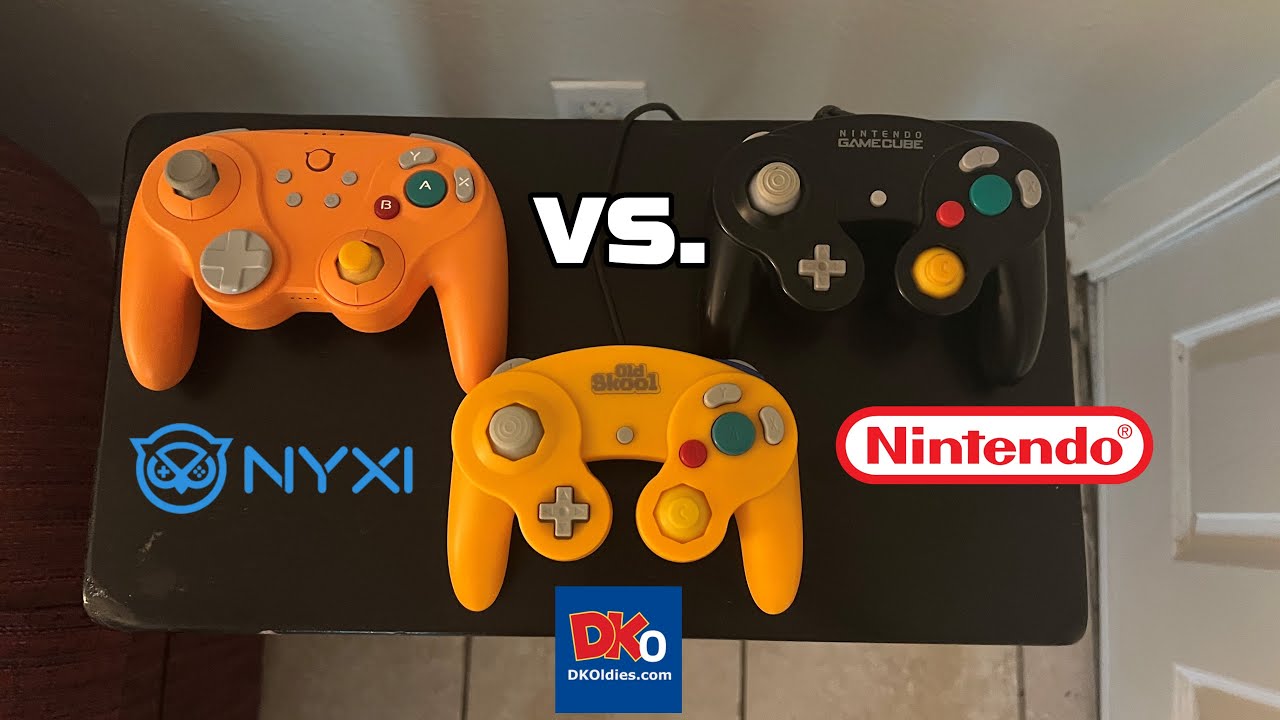 NYXI Warrior Controller vs. Official GameCube Controller vs. Old Skool ...