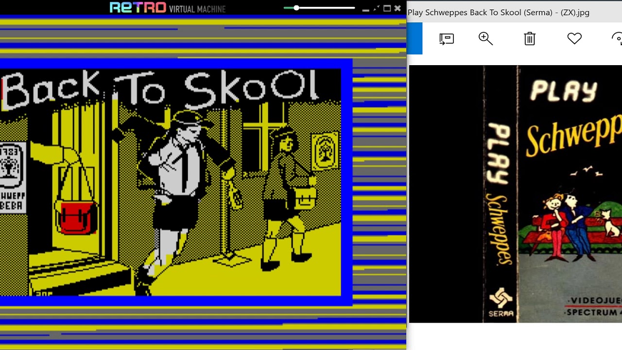 Play Schweppes (Serma Software) Back To Skool - ZX Spectrum - Retro ...