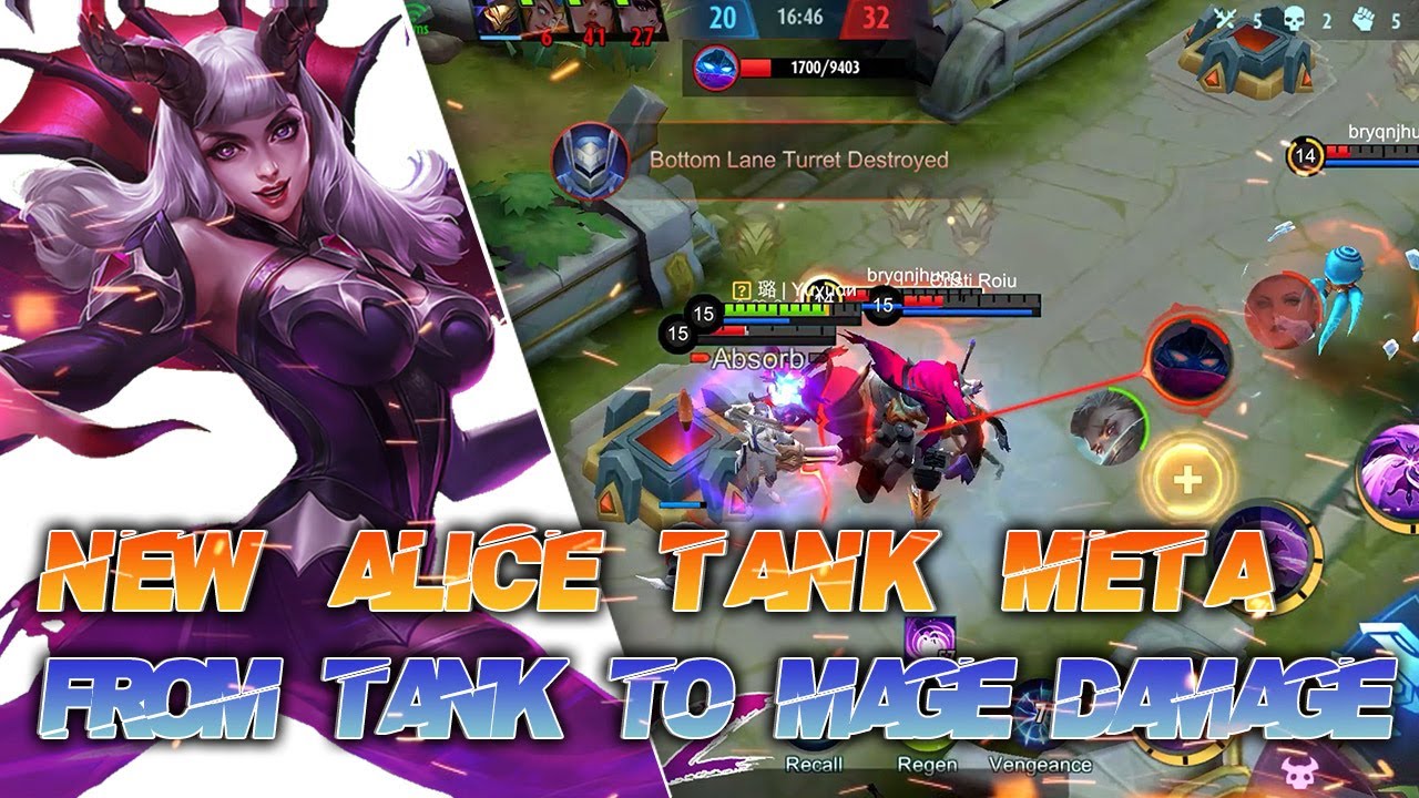 NEW META ALICE TANK IS MORE OP! ALICE TANK IN RANK MODE | MOBILE ...