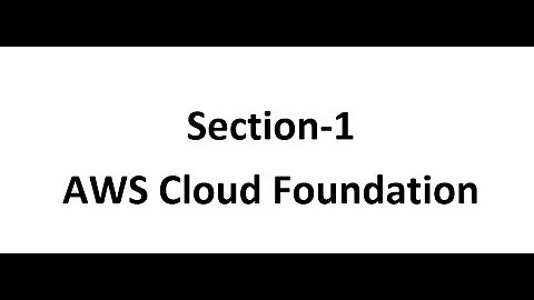 aws cloud foundation - YouTube