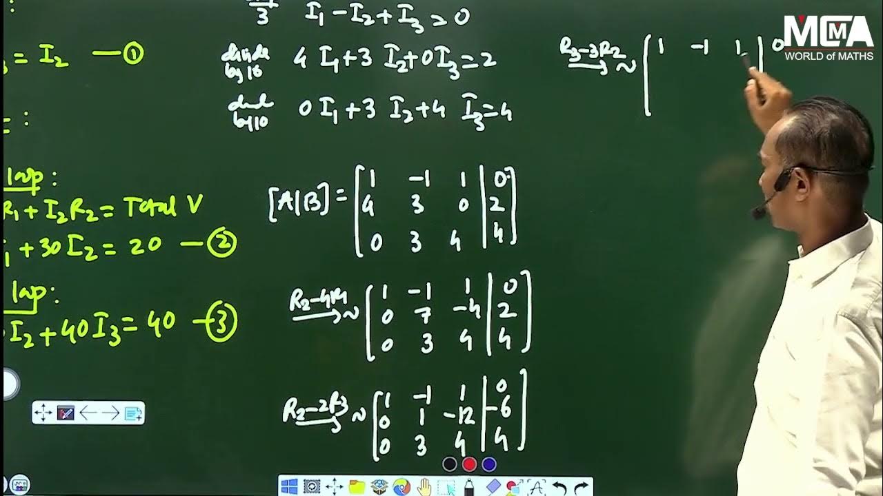 Electrical Circuit Using Matrices | PCCOE COLLEGE | MIDTERM EXAM | # ...