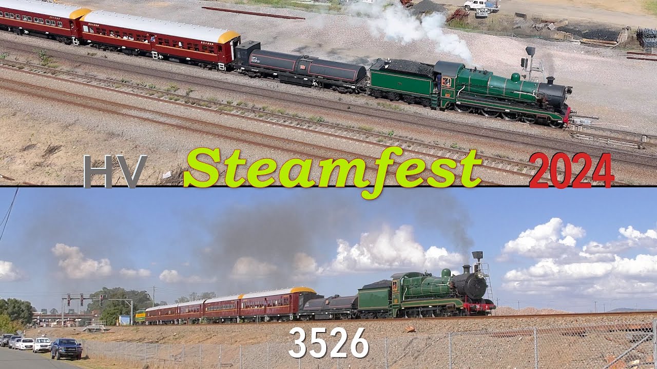 Steam locomotive 3526 Special ground&drone April 2024 - YouTube