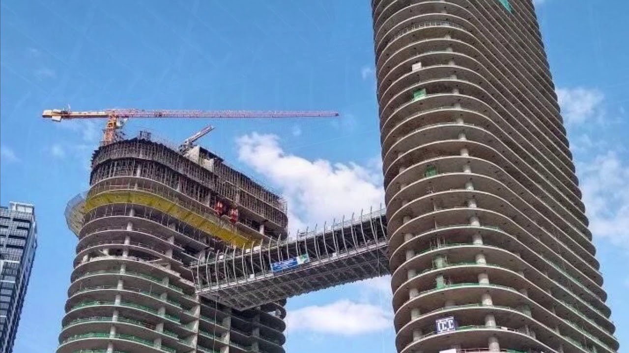 Installation of AHASA ONE Sky Bridge, the first of its kind in South ...