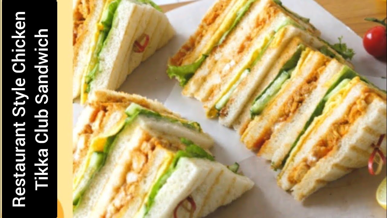 Restaurant Style Chicken Tikka Club Sandwich || by @shanzakhan887 # ...