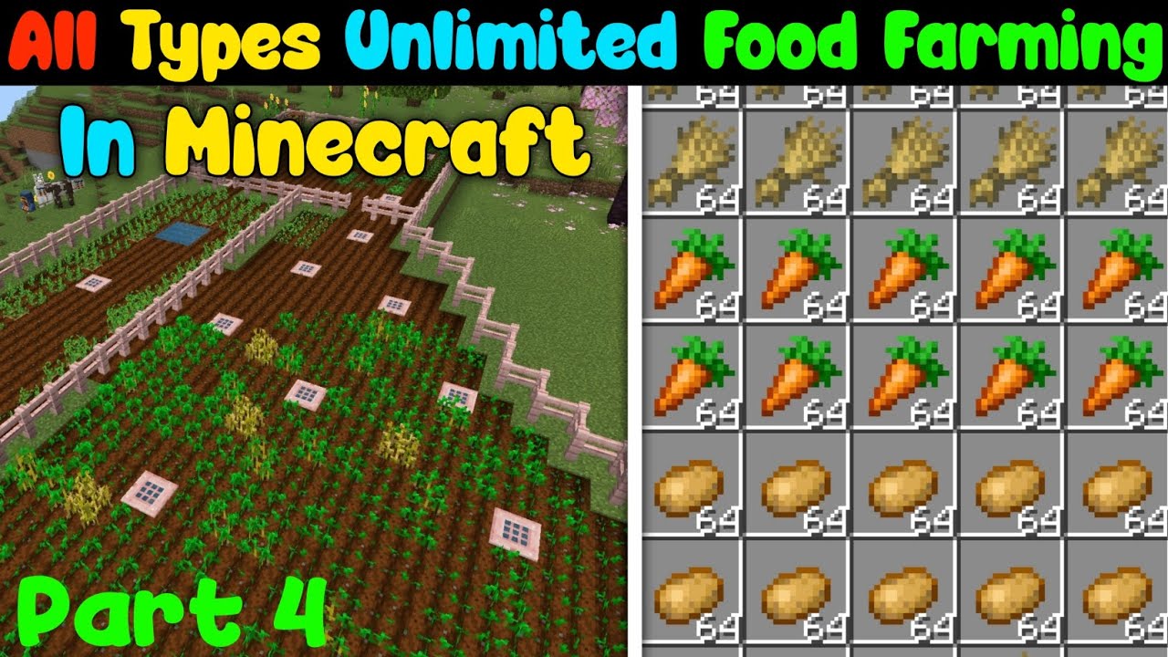 I Made All Types Of Unlimited Food Farms In Minecraft Survival ...