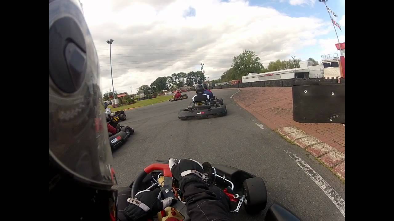 Bump starting the Club 100 karts - YouTube