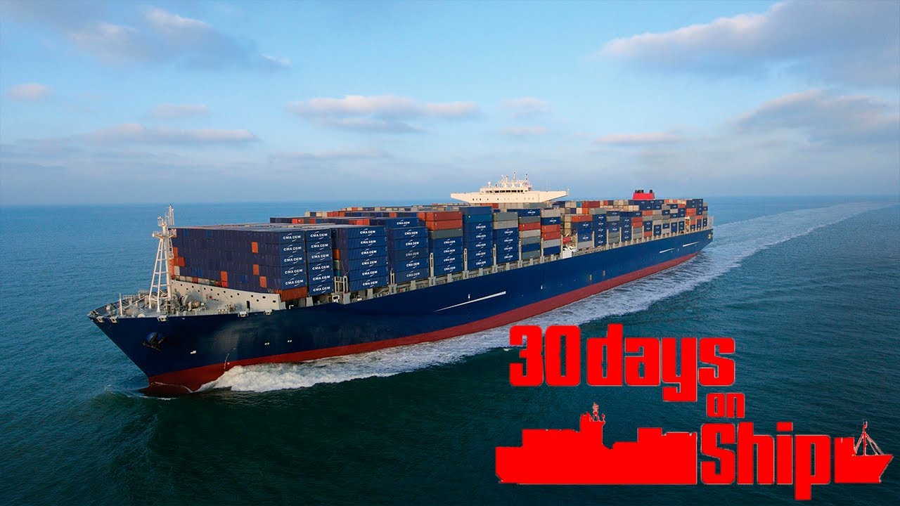 30 Days on Ship Demo Один день на танкере с контейнерами. - YouTube