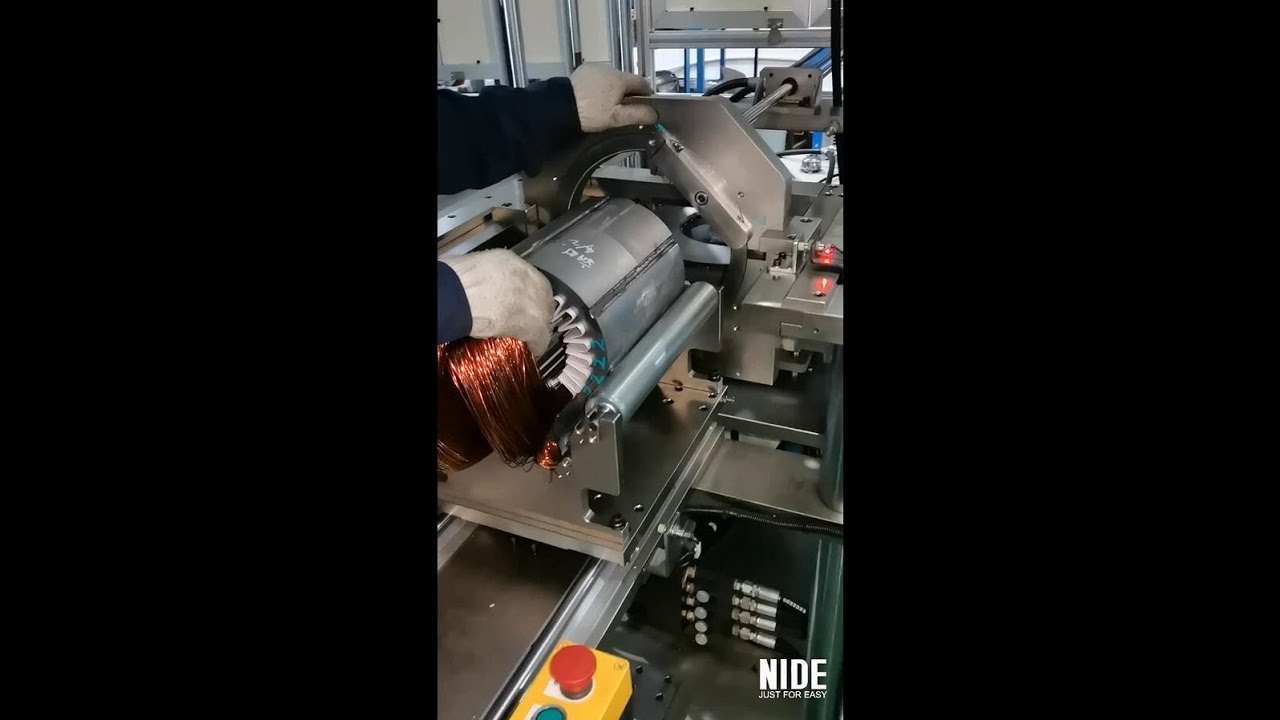 Flip-up Medium Motor Stator Coil Forming and Expanding Machine #motor # ...