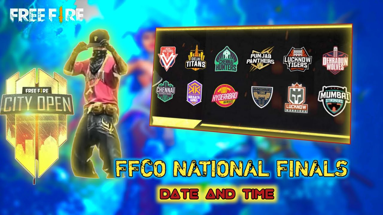 Free fire city open national finals tournament qualified teams ...