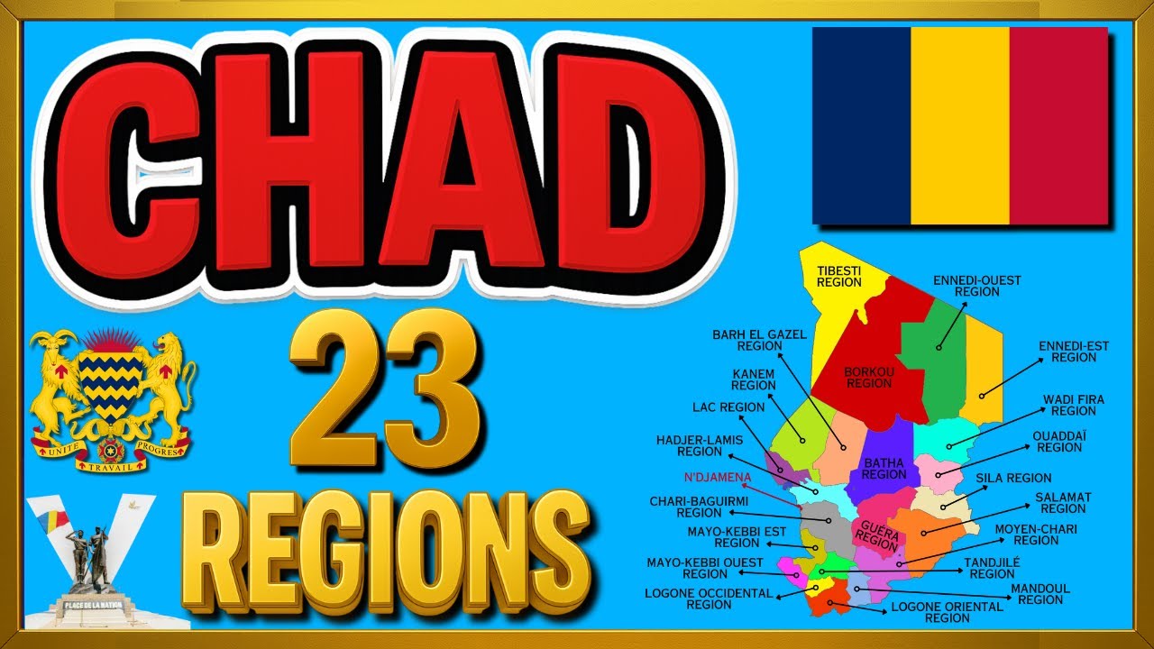 Chad Map Explained 🇹🇩 | 23 Regions of Chad - YouTube