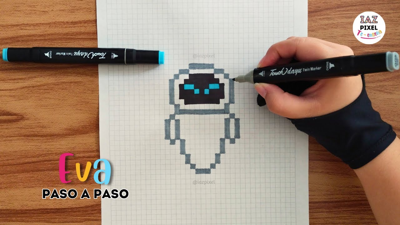 Como pintar a EVA en PIXEL ART – Tutorial paso a paso #pixelart #eva ...