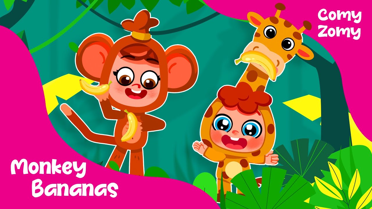 Monkey Banana-Baby Monkey | Baby Shark Songs | Comy Zomy Animal Songs ...
