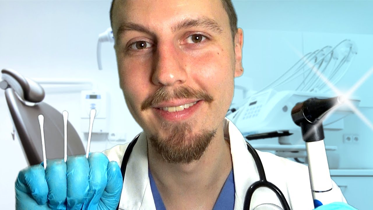ASMR Ear Cleaning IN SPACE Hearing Test, Ear Exam, Medical Roleplay ...