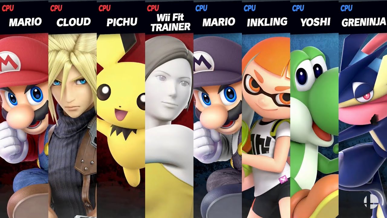 Super Smash Bros. Ultimate - Mario & Randoms vs Dark Mario & Randoms ...