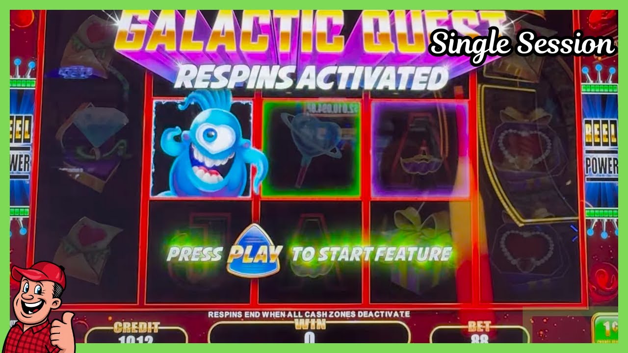 Galactic Quest: For Love or Money Slot Machine at Ellis Island — Single ...