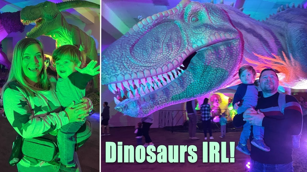 TODDLERS REACTION TO DINOSAURS IN REAL LIFE! *IRL DINOS* - YouTube