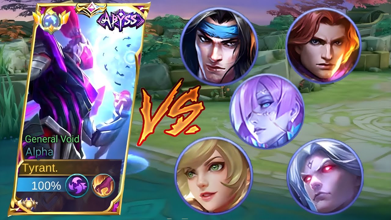 GLOBAL ALPHA VS ALL 5 HEROES IN RANKED GAME!! Mobile Legends - YouTube