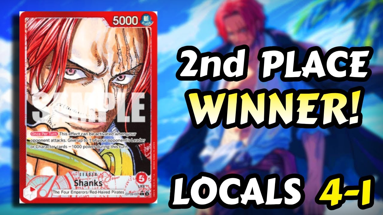 Shanks Deck Profile | Second Place Winner | One Piece Card Game - YouTube