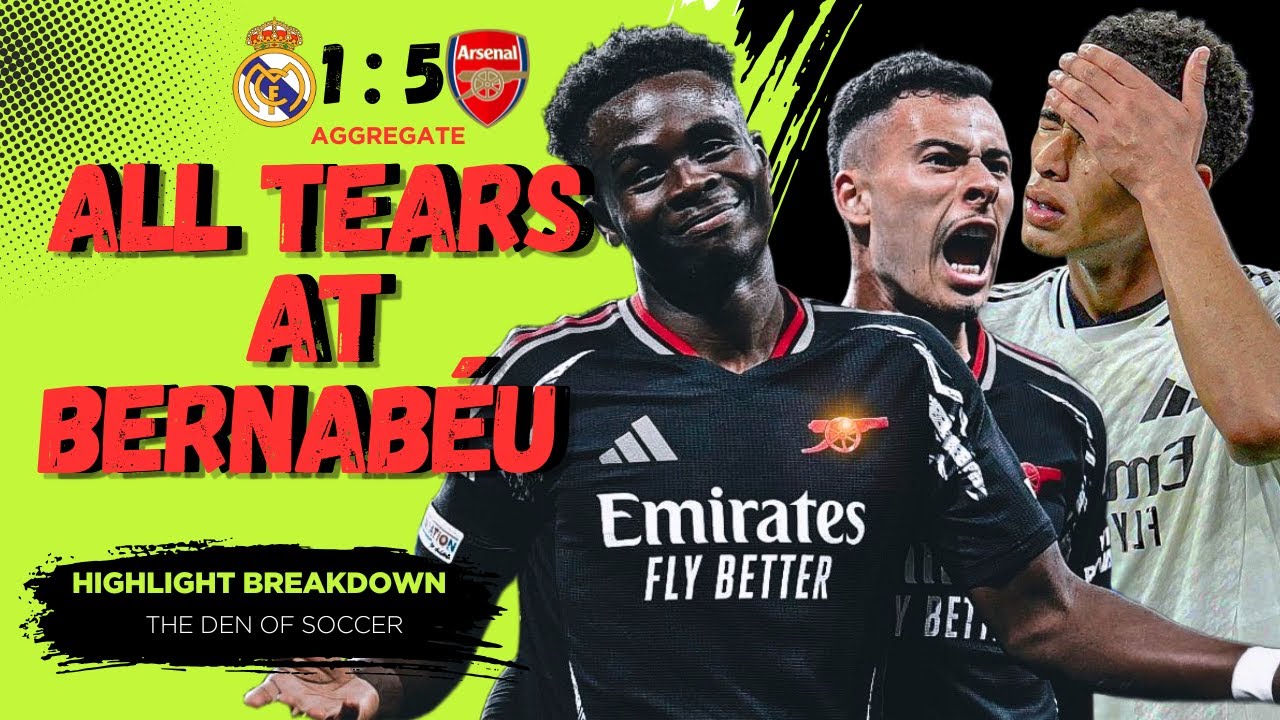 HIGHLIGHTS BREAKDOWN |REAL MADRID 1:5 ARSENAL | ARSENAL SILENCE ...