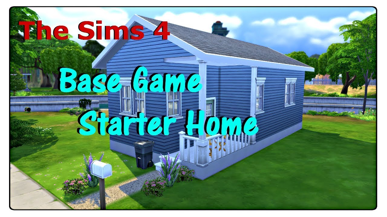 The Sims 4: Base Game Family Starter Home - YouTube