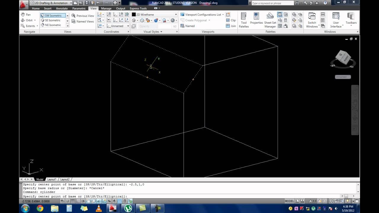 AutoCAD 2011 - 3D Dynamic UCS - Part 2.mp4 - YouTube