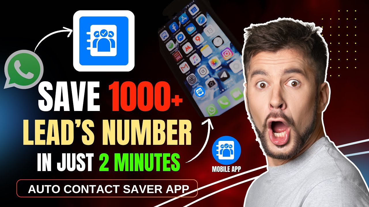 How To Save Numbers In Bulk In Just 2 Minutes | Auto Contact Saver ...