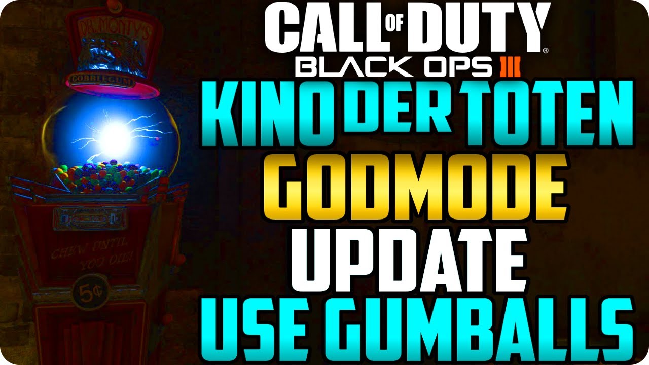 BO3 Zombie Glitches: Kino Der Toten GODMODE Update (Use Gumballs) - Black Ops 3 Glitches - YouTube
