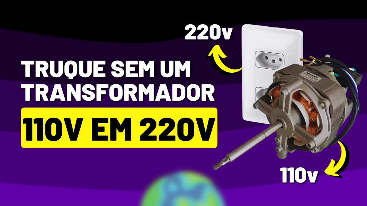 VEJA ESTE TRUQUE PARA LIGAR MOTOR DE 110 EM 220V SEM TRANSFORMADOR ...