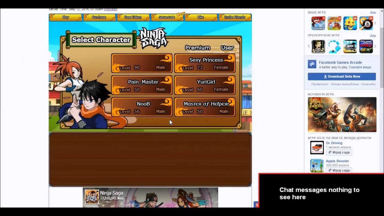 [Facebook] Upgrade for Games - Ninja Saga - YouTube
