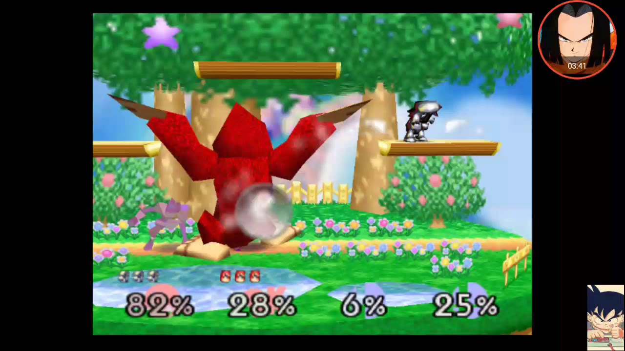 Metal Mario and Giant Donkey Kong vs two polygons Samus (super smash ...