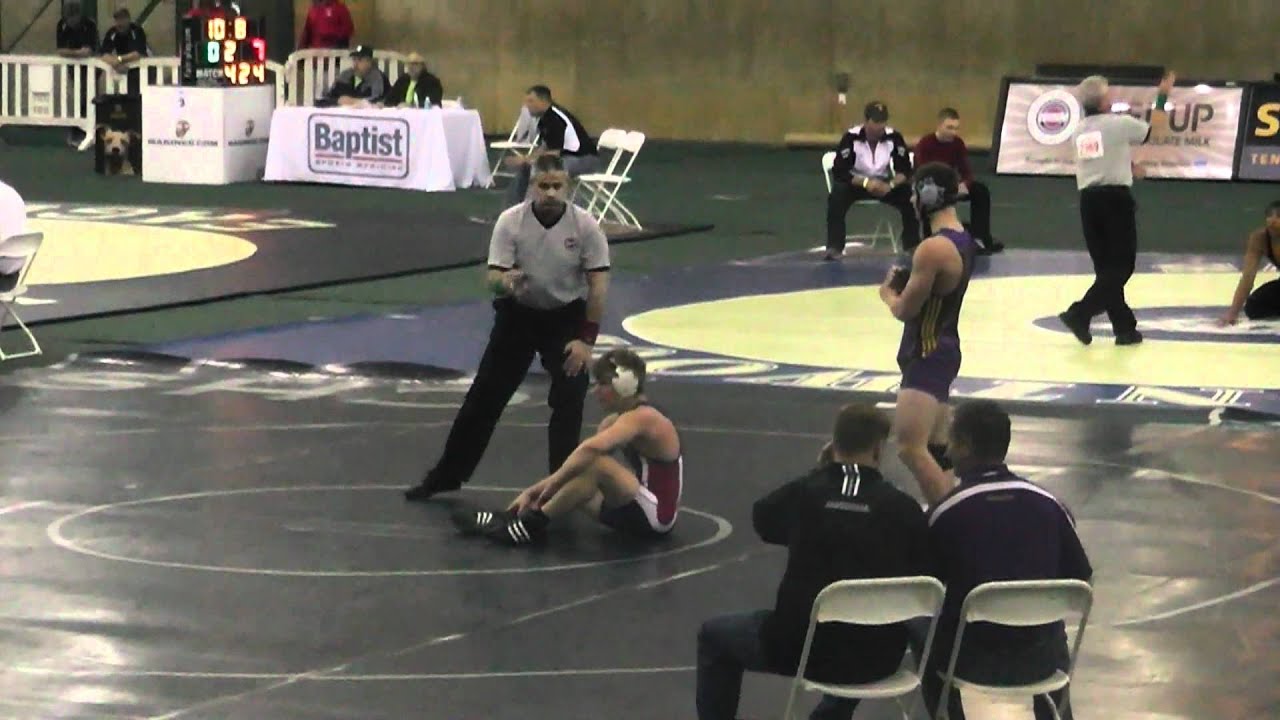 Tyler Crane Clarksville Wrestling State 2012 Round 2 - YouTube