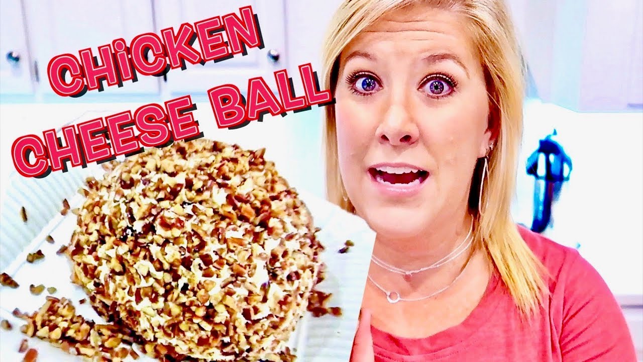 CHICKEN CHEESEBALL RECIPE - Tailgate Favorite! - Cooking with Katiepie ...