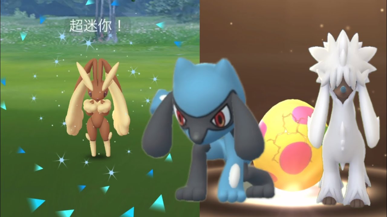 7公里蛋孵出利歐路 每週田野調查遇見多麗米亞 超迷你長耳兔 Team GO Rocket リオル Riolu トリミアン Furfrou ミミ ...