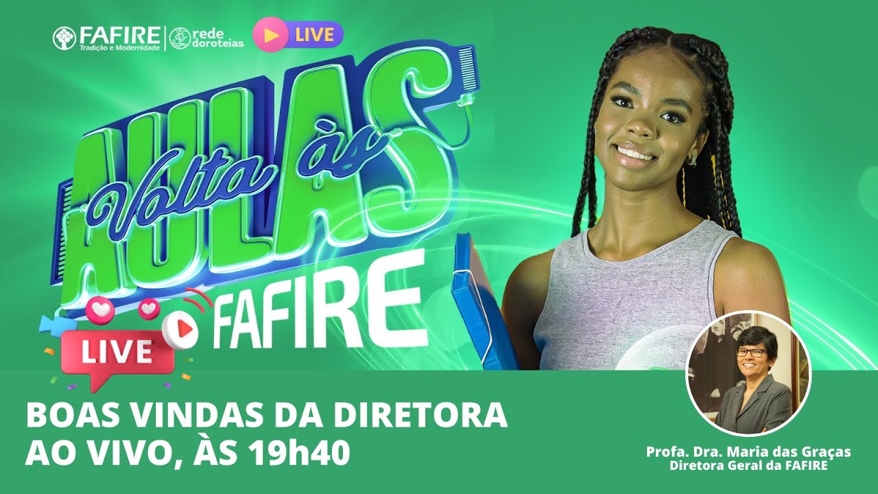 BOAS VINDAS FAFIRE | 2023.1 (Noite) - YouTube