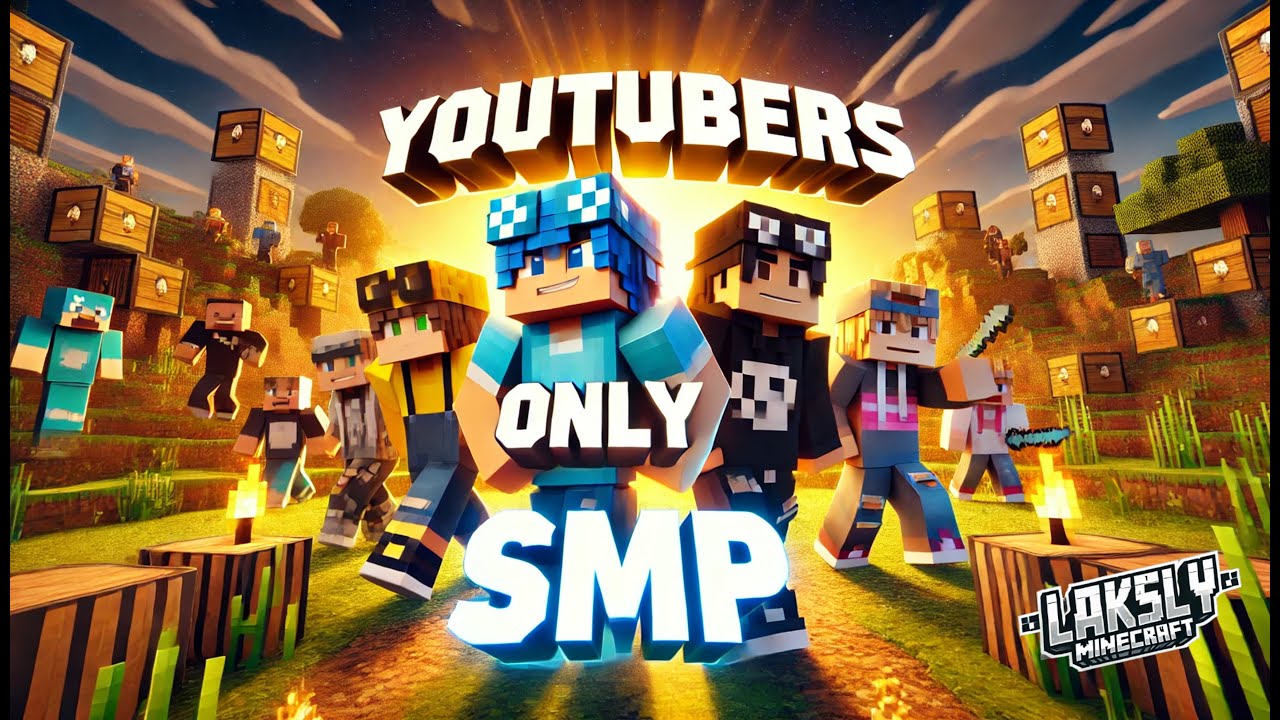 "Minecraft YouTubers ONLY SMP – The Ultimate Battle Begins! ⚔️🔥" - YouTube