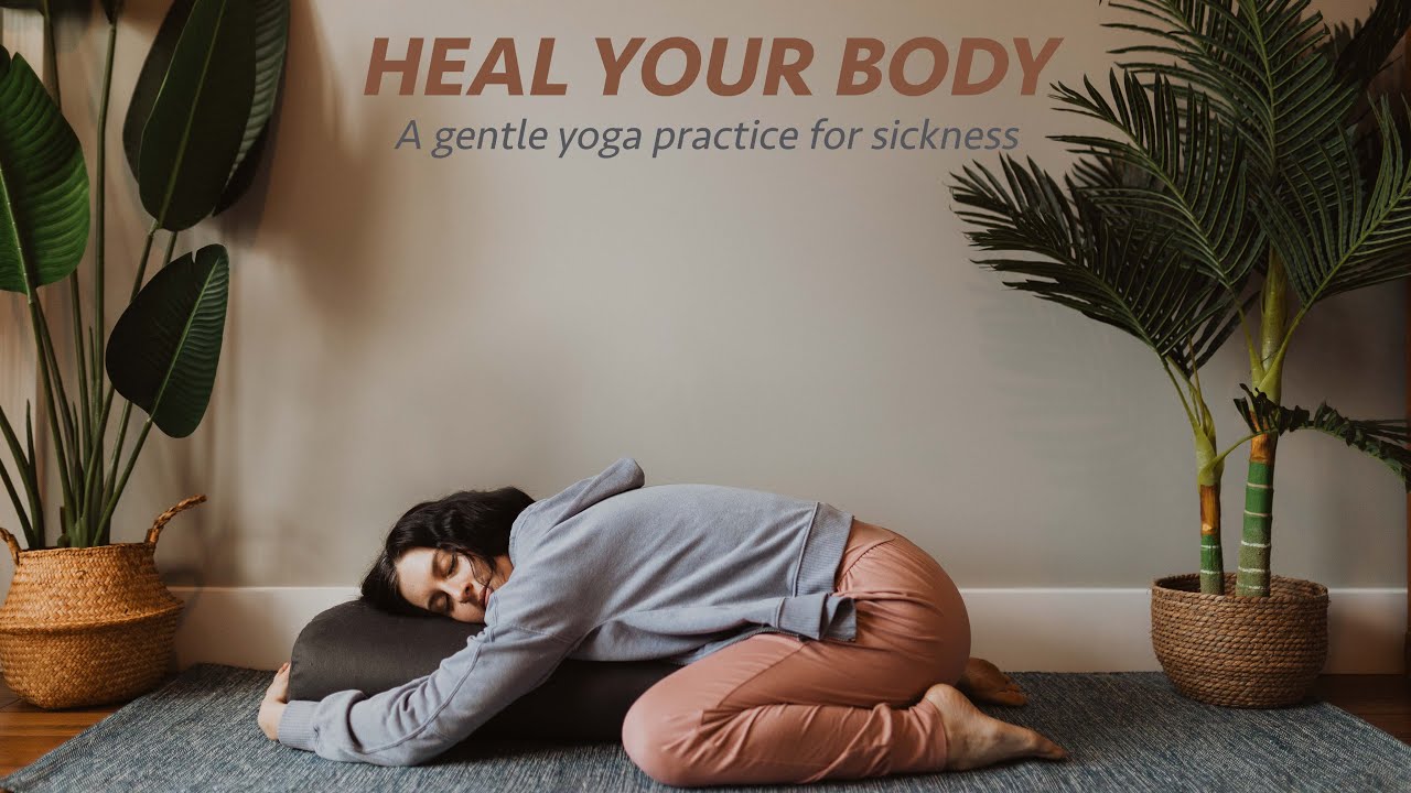 15 Minute Yoga for Sickness | Trauma Informed Yoga - YouTube