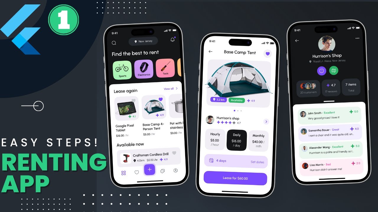 Renting App UI for Beginners | Overview - YouTube