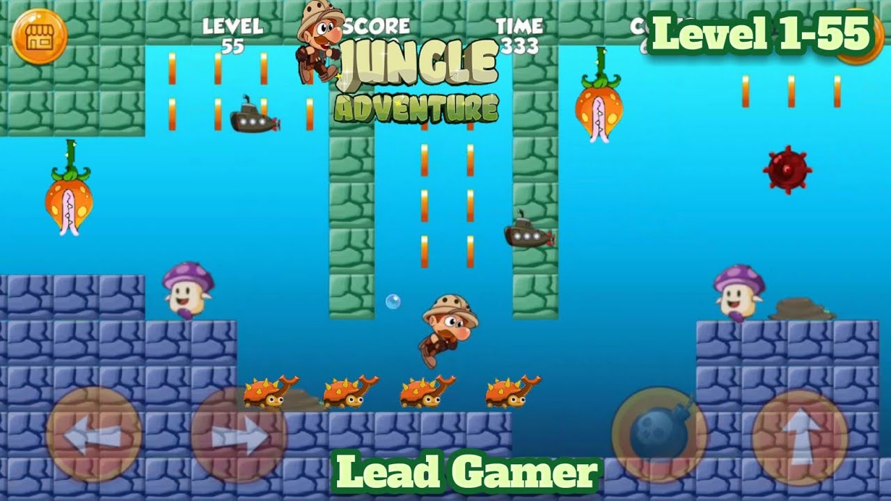 Super Dino Bros Jungle World Game Level 1-55 #gaming #games #gameplay ...