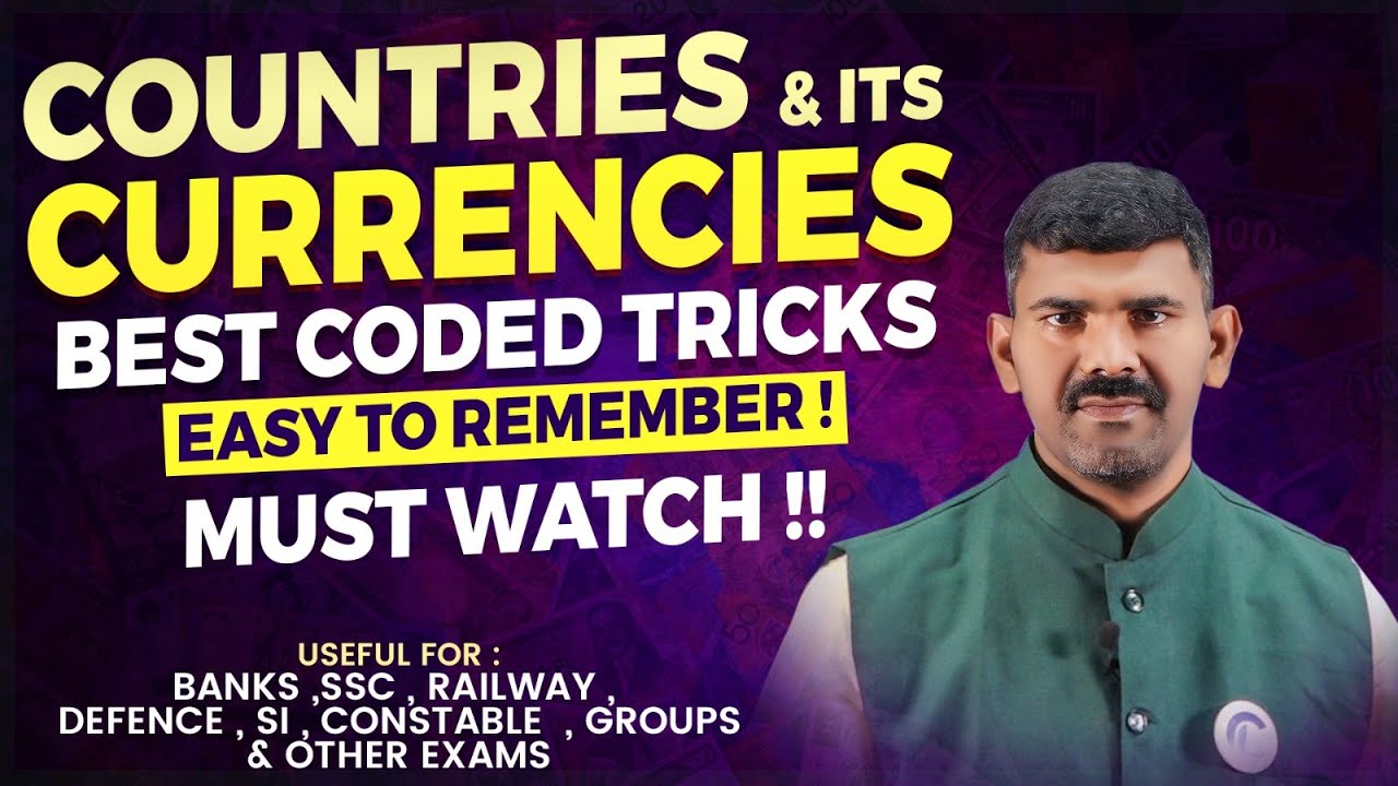 Country - Currency | Best Coded Tricks Easy to Remember Currency of All ...